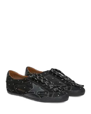 GOLDEN GOOSE True Star Suede Sneakers - Black