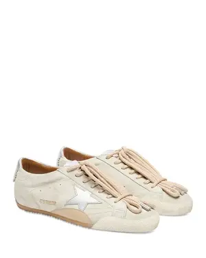 GOLDEN GOOSE True Star Suede Sneakers - Light Grey