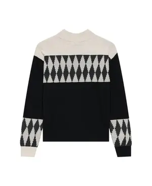 Mint Velvet Cotton-blend Graphic Pullover Sweater