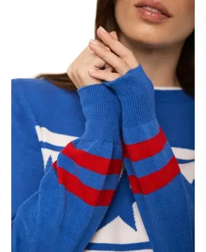Mint Velvet Cotton Blend Star Knit Sweater