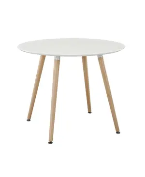 MODWAY Track Round Dining Table - White
