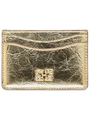 Ganni Gold Tone Wallets For Women
