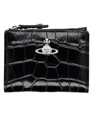 VIVIENNE WESTWOOD Card Holder With "orb" Detail - Black
