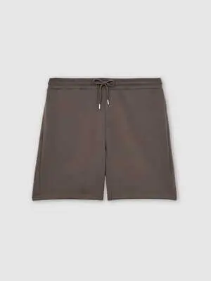 REISS Interlock Drawstring Shorts - Light Brown