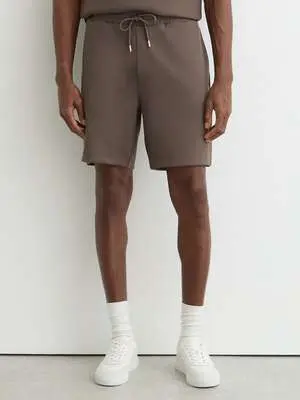 REISS Interlock Drawstring Shorts - Light Brown