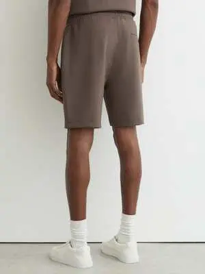 REISS Interlock Drawstring Shorts - Light Brown
