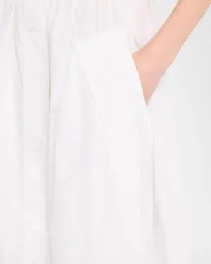 Co Maxi Parachute Skirt - White
