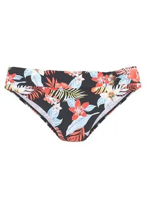 LASCANA Tropical Print Fold Over Bikini Bottom