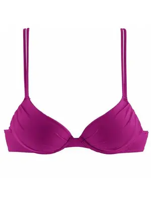 LASCANA Push-up Bikini Top - Fuchsia