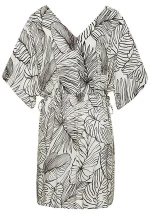 LASCANA Palm Print Cover Up