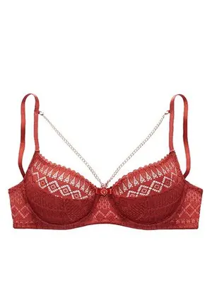 LASCANA Chain Detail Lace Bra