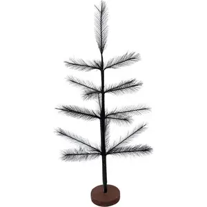 CAROL & FRANK 24" X 8" Pampas Tree Figurines - Black