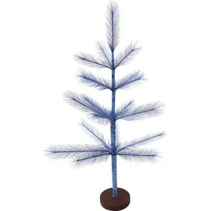 CAROL & FRANK 24" X 8" Pampas Tree Figurines - Blue