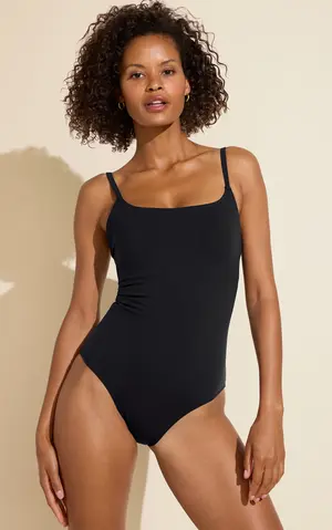 STYLEST Sculpting Swim Bodysuit - Caviar