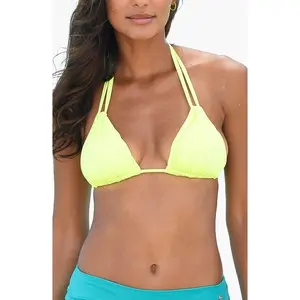 LASCANA Strappy Triangle Bikini Top - Bright Green