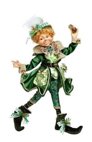 MARK ROBERTS Pot Of Gold Elfin - Shamrock Green