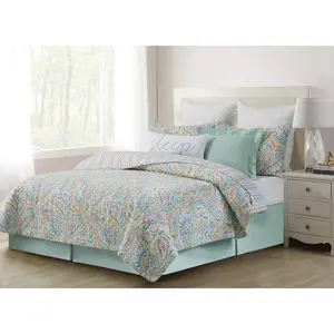 C&F HOME Maisie Paisley Cotton Quilt Set Reversible And Machine Washable - Pink