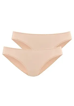 LASCANA Pk Basic Hipster Panties - Beige