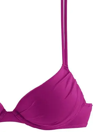 LASCANA Push-up Bikini Top - Fuchsia