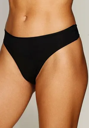 LASCANA Pk Basic Thongs - Black