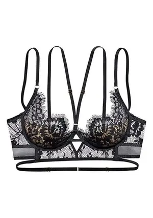 LASCANA Strappy Lace Push Up Bra
