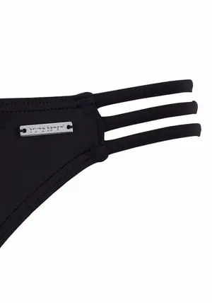LASCANA Classic Bikini Bottom With Strappy Sides - Black