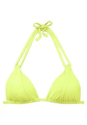 LASCANA Strappy Triangle Bikini Top - Bright Green