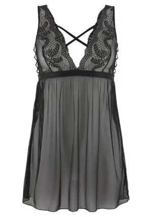 LASCANA Strappy Lace Babydoll