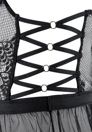 LASCANA Strappy Lace Babydoll