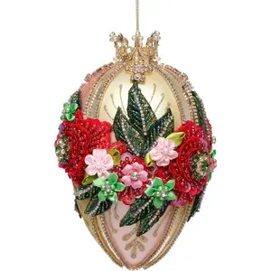 MARK ROBERTS Faberge Jewel Egg Ornament - Moccasin