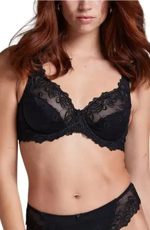 Hunkemoller Diva Non-padded Underwired Bra - Black