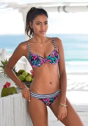 LASCANA Pattern Underwire Bikini Top - Multi Print
