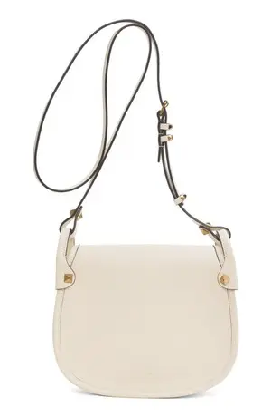 Valentino Garavani Flaneuse Leather Shoulder Bag - White