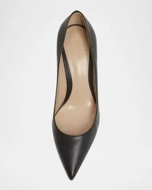 GIANVITO ROSSI Calfskin Leather Pumps - Black