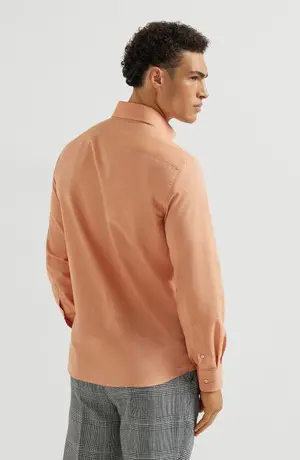 Brunello Cucinelli Poplin Shirt - Apricot