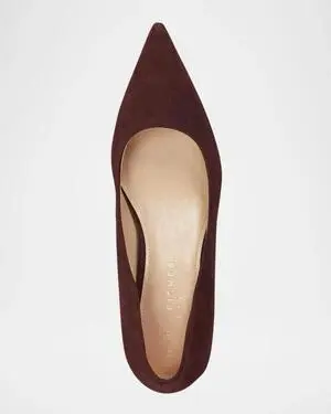 Marc Fisher Calynna Suede Kitten-heel Pumps - Brown