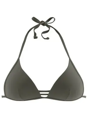 LASCANA Triangle Bikini Top - Olive