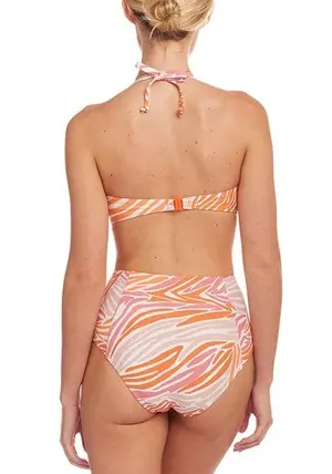 LASCANA Zebra Print Bandeau Bikini Top