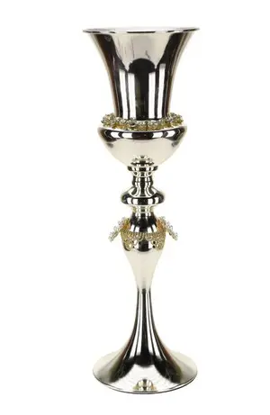 MARK ROBERTS Jeweled Urn - Silver