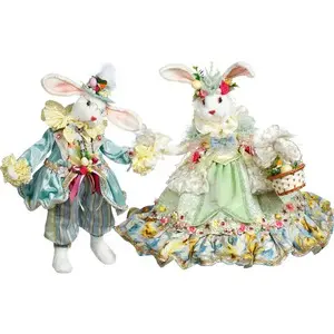 MARK ROBERTS Mr & Mrs Peter Rabbit, Set Of 2 - Pastel Green