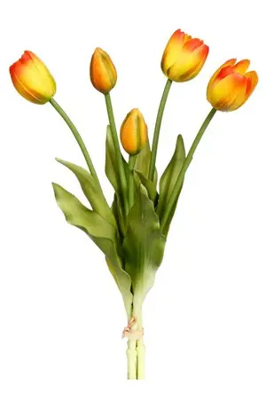 MARK ROBERTS Blooming Tulip Bunch Of 5 - Orange