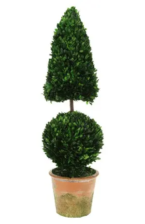 MARK ROBERTS Boxwood Topiary Cone And Ball - Green