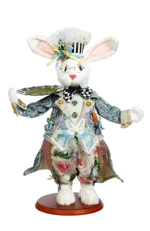 MARK ROBERTS Chef Rabbit With Tray - Light Blue