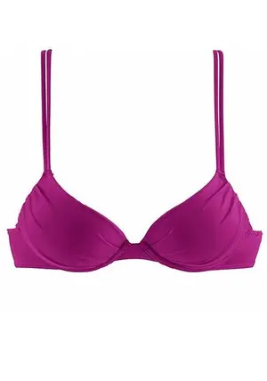 LASCANA Push-up Bikini Top - Fuchsia