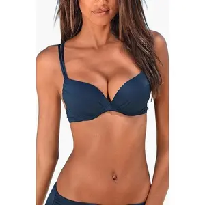 LASCANA Push-up Bikini Top - Navy