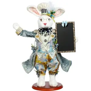 MARK ROBERTS Chalkboard Rabbit - Light Blue