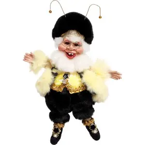 MARK ROBERTS Honey Bee Elf - Light Yellow