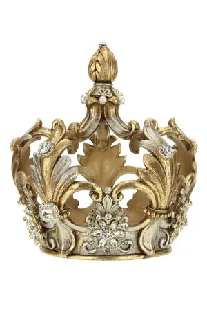 MARK ROBERTS Jeweled King's Crown - Gold