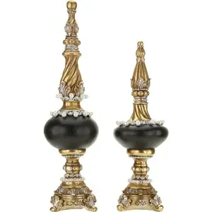 MARK ROBERTS Jeweled Decorative Finial - Gold
