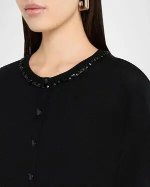 JASON WU Beaded Wool Cardigan